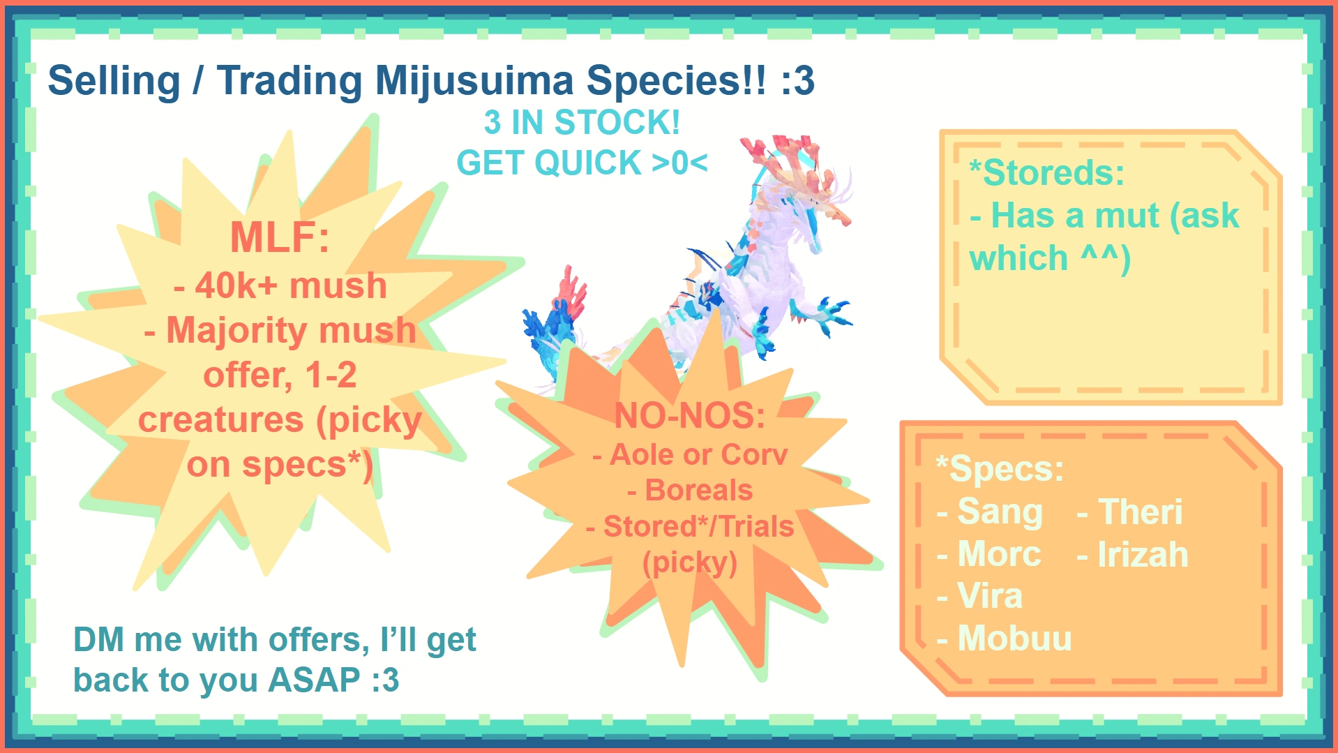 Selling / Trading 3 Mijus :3 | Fandom
