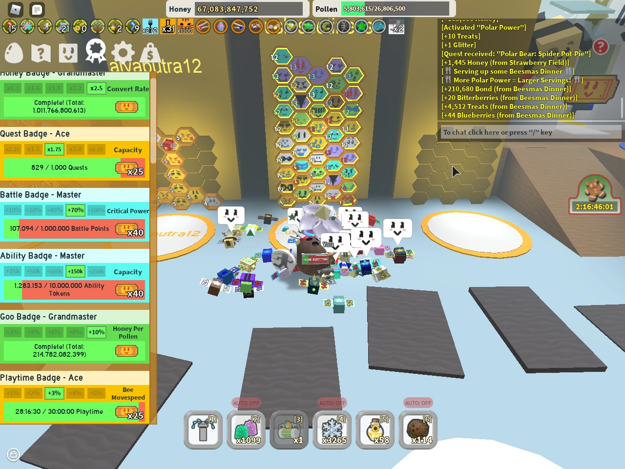 my main, played bee swarm for almost 3 years now lol, i dont know if 28 ...