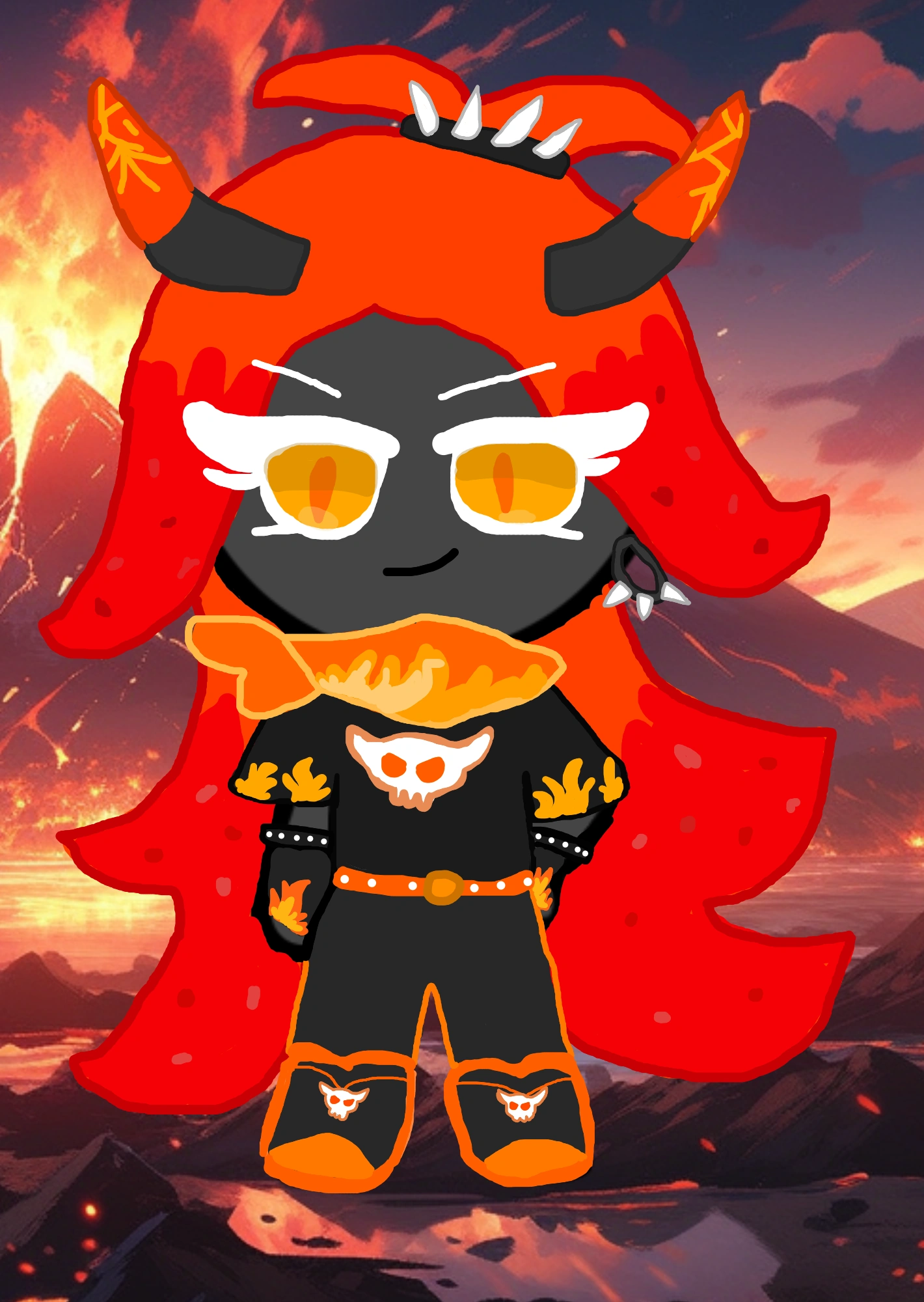 Capsaicin Cookie's lil sister, Flaming Salsa Cookie! | Fandom