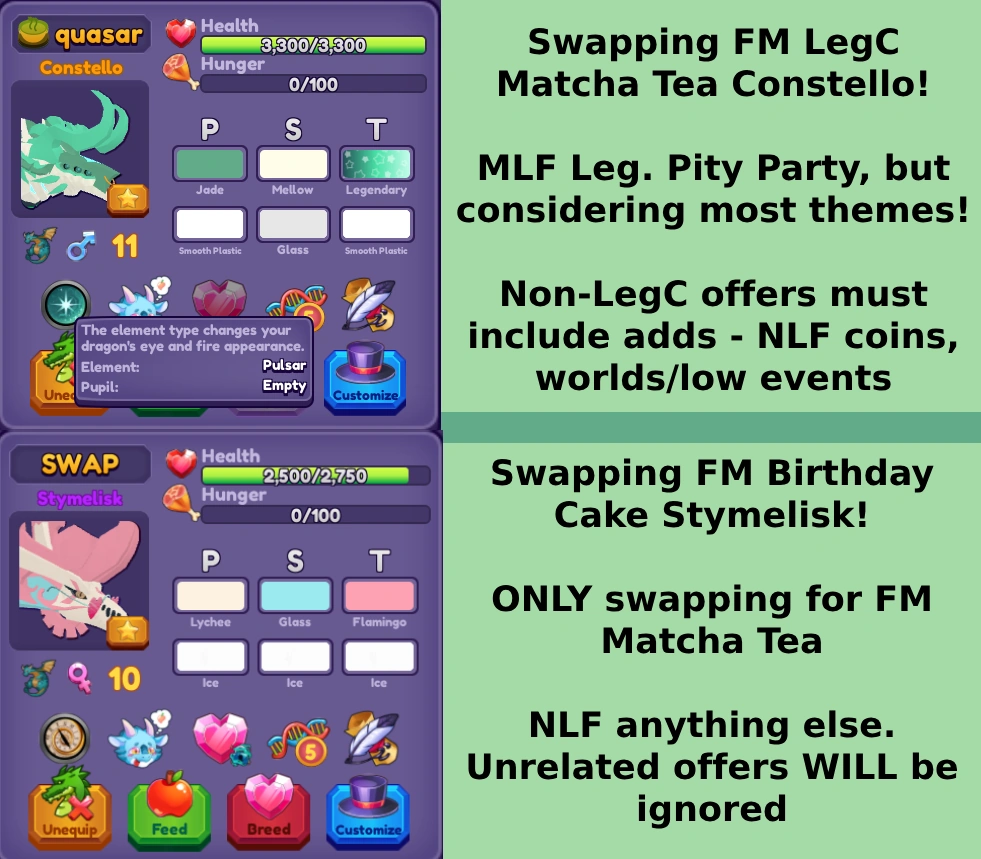 Swapping Constello & Stymelisk! -INFO BELOW- | Fandom