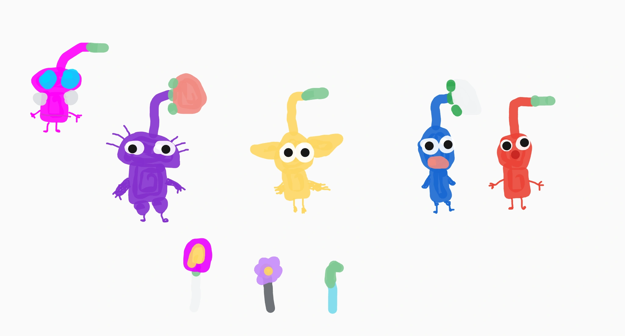 Finished my pikmin drawing | Fandom