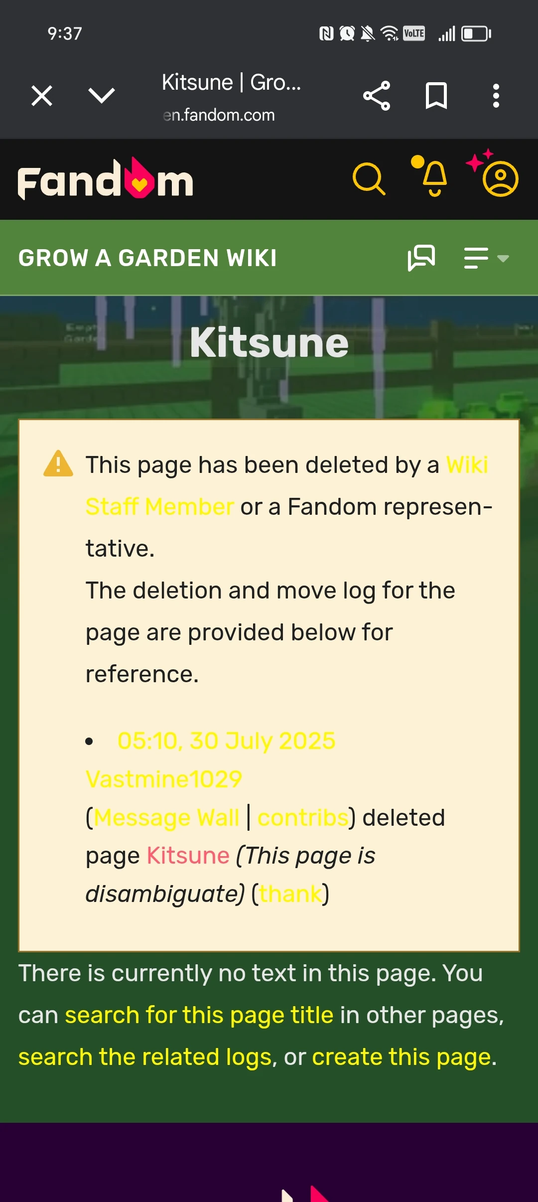 KITSUNE PAGE DELETED | Fandom