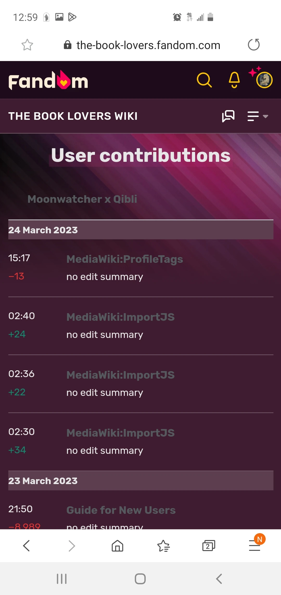Cannot view my own user page on mobile | Fandom