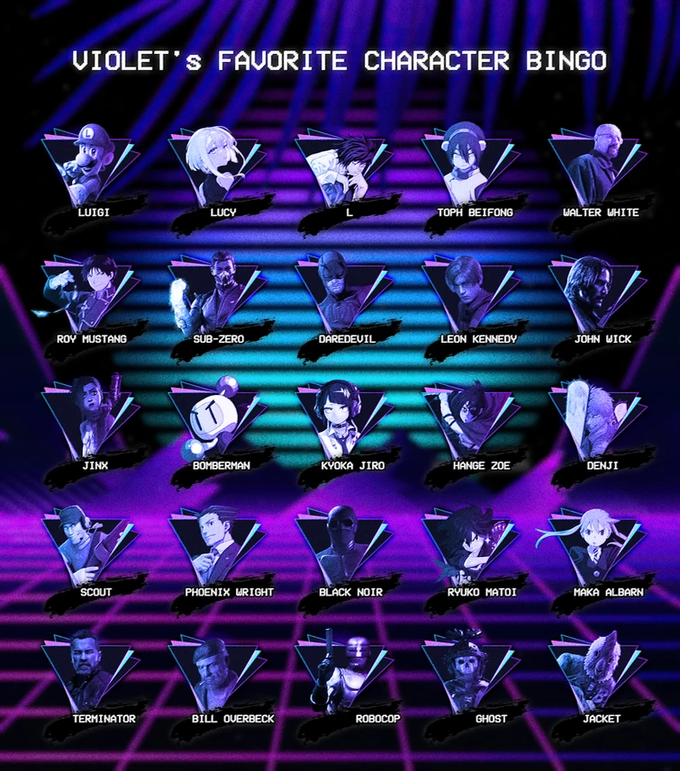 My Favorite Character Bingo | Fandom