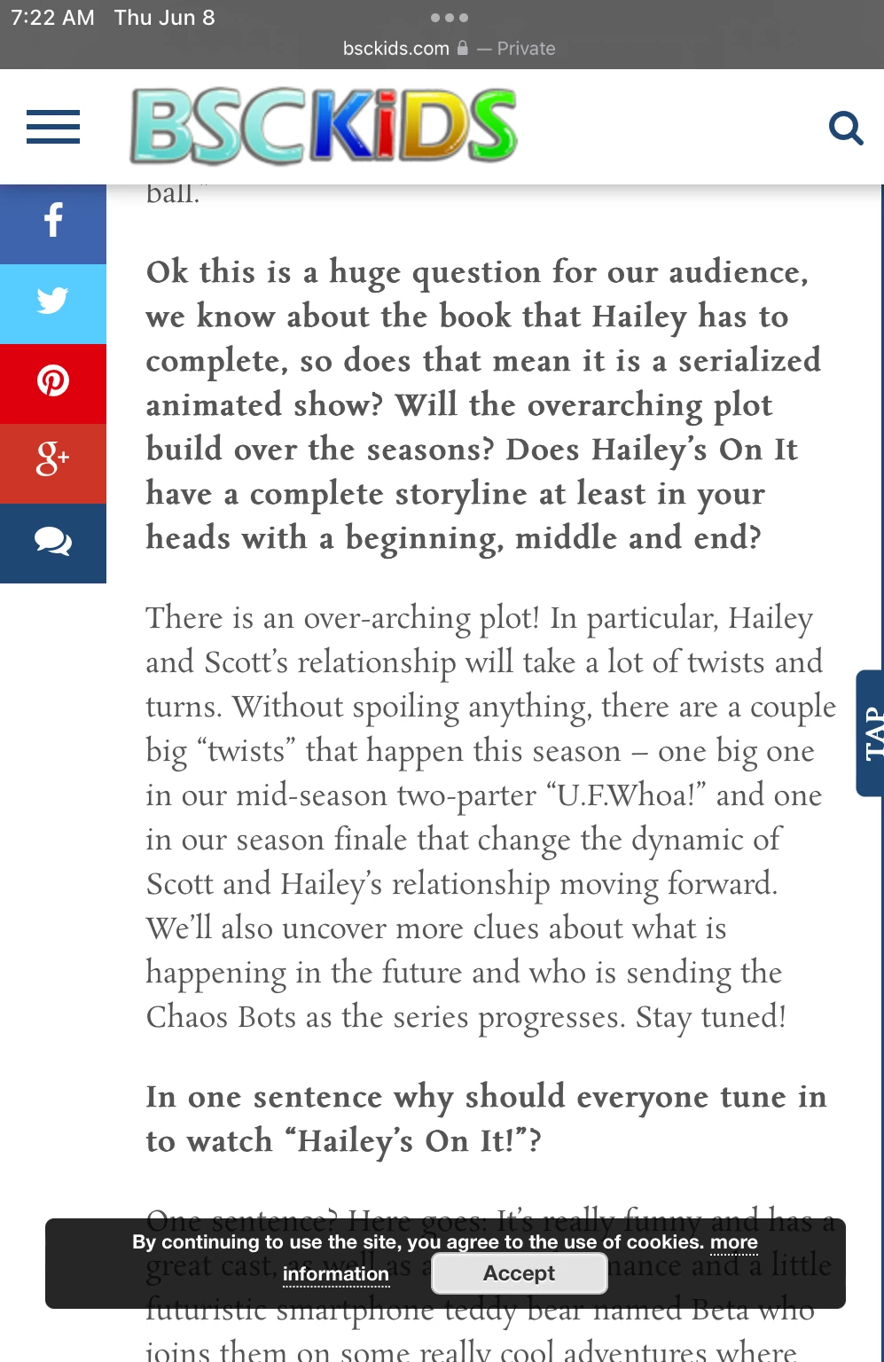 HOI! creators Nick Stanton and Devin Bunje officially confirmed that the show is half serialized ...