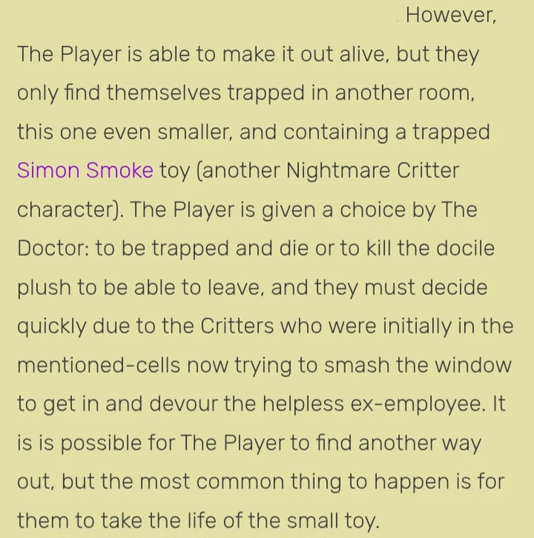 There is a way to save Simon Smoke in Poppy Playtime chapter 4! | Fandom