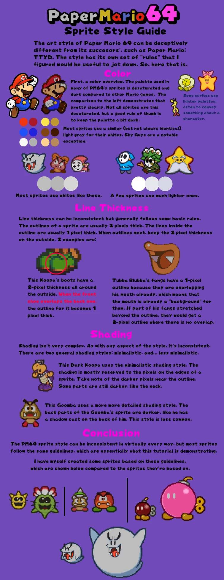 some bear charactars art with the paper mario 64 color palette | Fandom