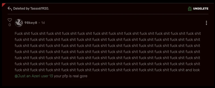 Can someone block this rage baiter | Fandom