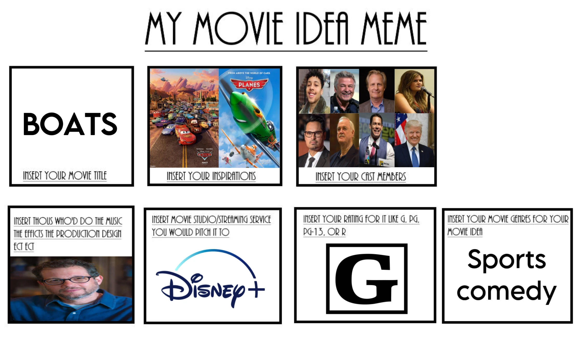 My Movie Idea Meme - "Boats (Disney Plus film/Pixar's Cars spin-off ...