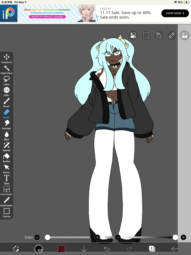 When your IPad messes up the quality so you’re drawing her on your ...