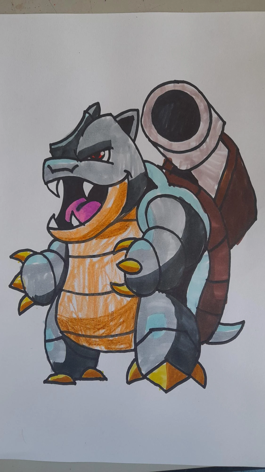 My 2nd drawing of Blastoise | Fandom