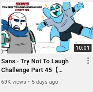 sans comic tv, this thumbnail is so accurate | Fandom