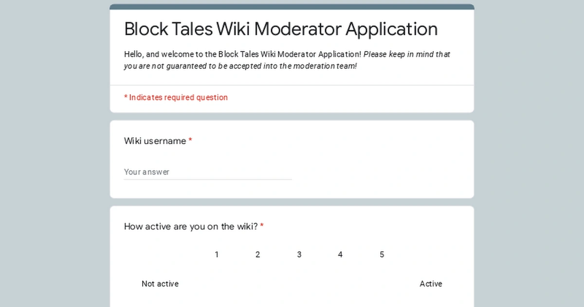 Moderator applications | Fandom