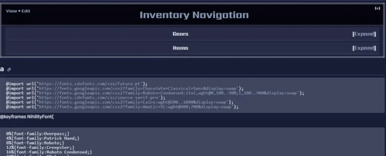 cool thing i made for inventory navigation | Fandom