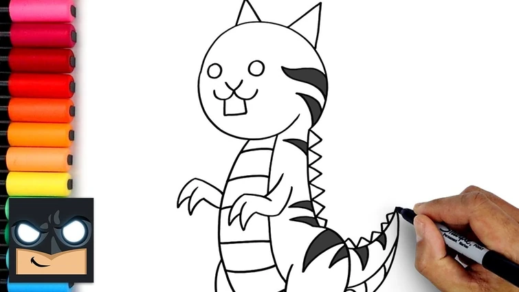 My drawing of the Brainwashed Lizard Cat | Fandom
