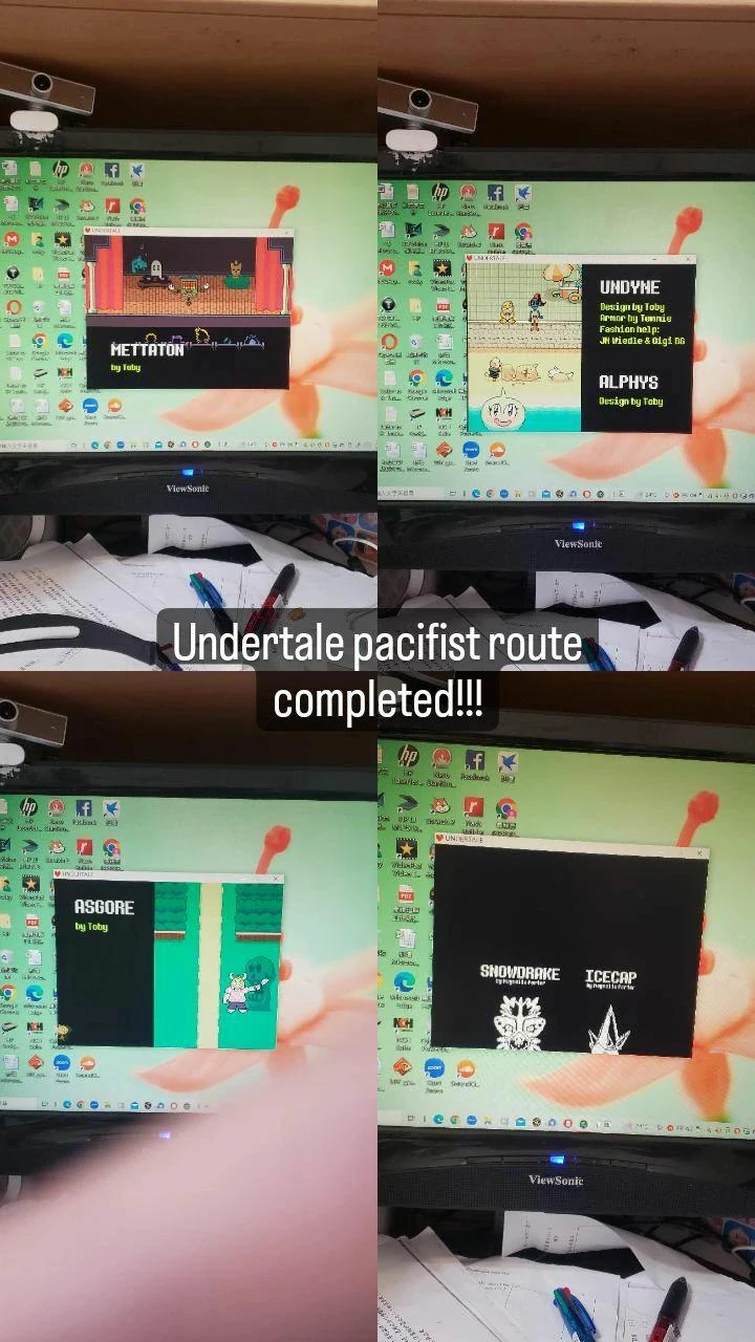 Undertale pacifist route completed!!!! | Fandom