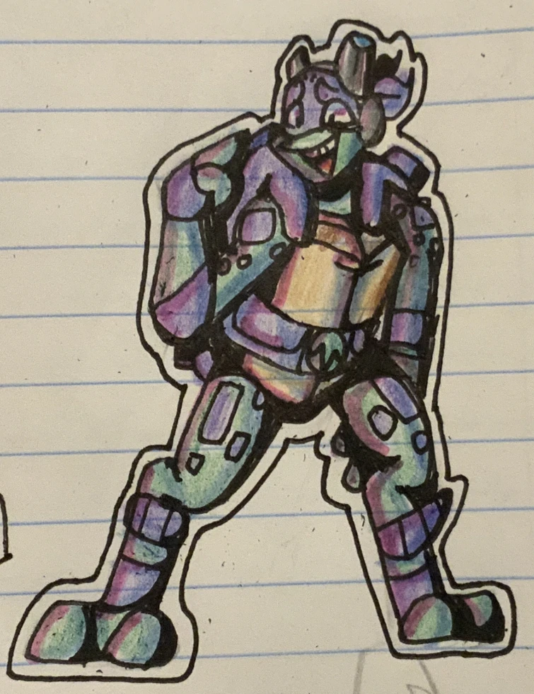 Rottmnt Donnie and Leo doodles | Fandom
