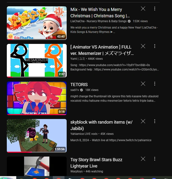 my yt history hii | Fandom