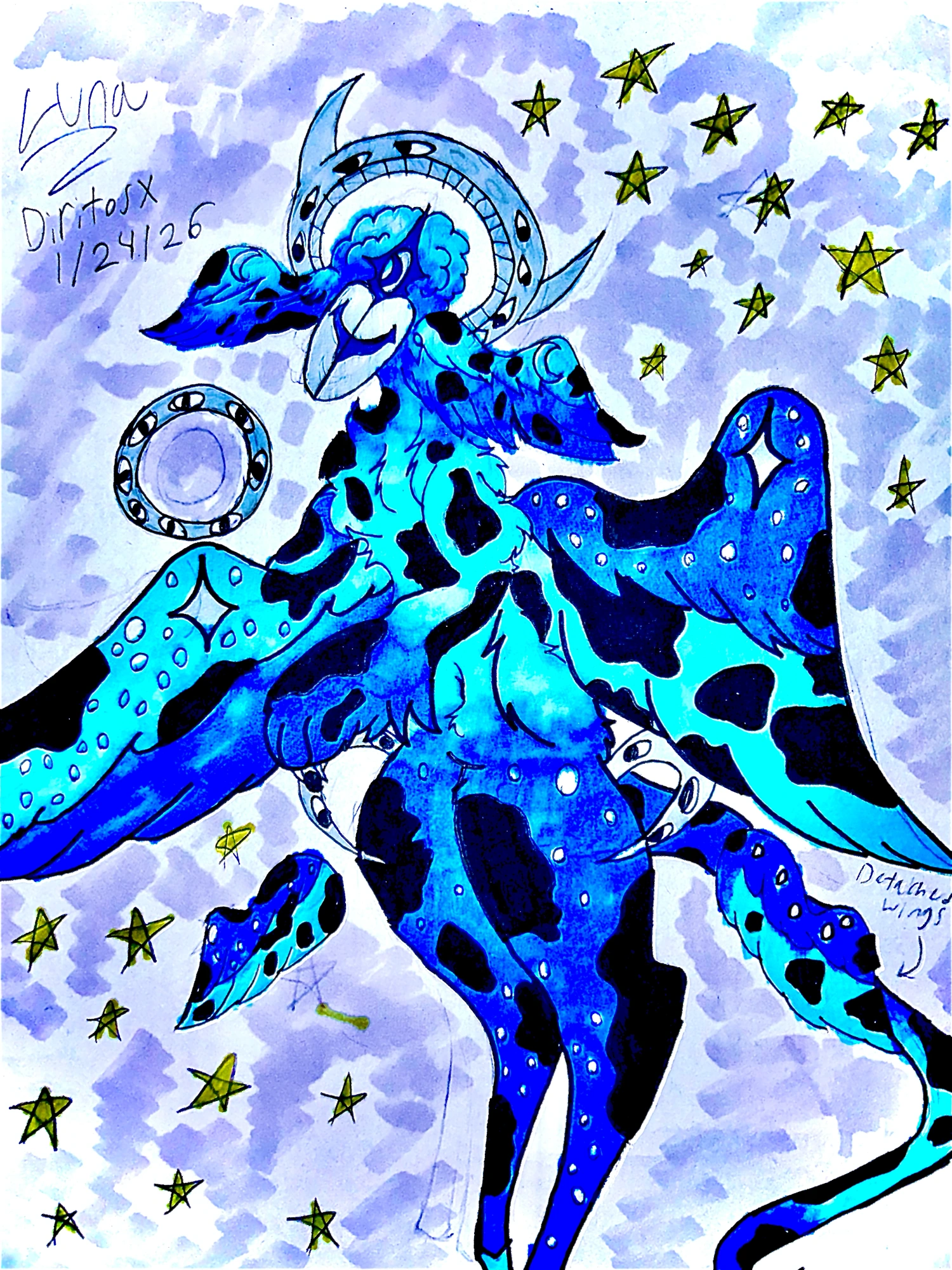 bored so i redrew luna (my angelic warden oc) | Fandom