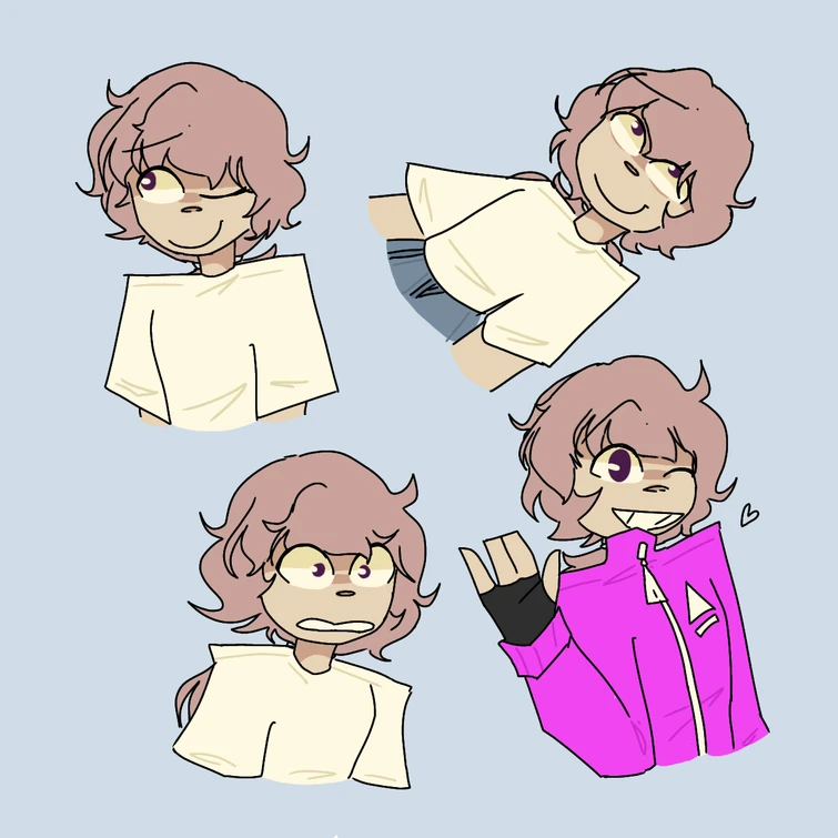 This one Colourblocks drawing of Magenta/Miller as a human cause I'm ...