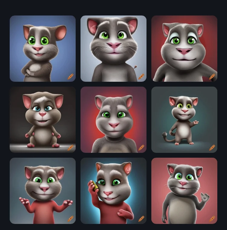 I asked ai to make redeseind of Talking tom anddddd | Fandom