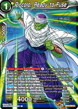 BT17-091 - Piccolo, Ready to Fuse | DBS CG Wiki | Fandom