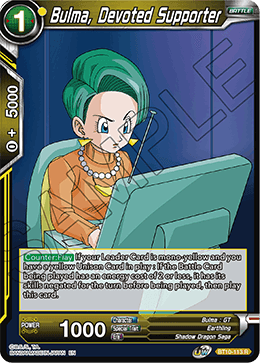 BT10-113 - Bulma, Devoted Supporter | DBS CG Wiki | Fandom