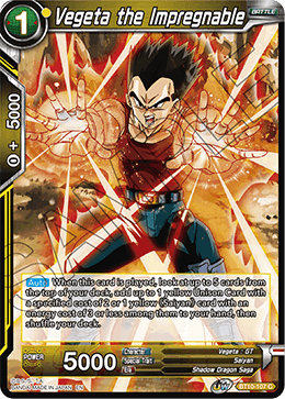 BT10-107 - Vegeta the Impregnable | DBS CG Wiki | Fandom