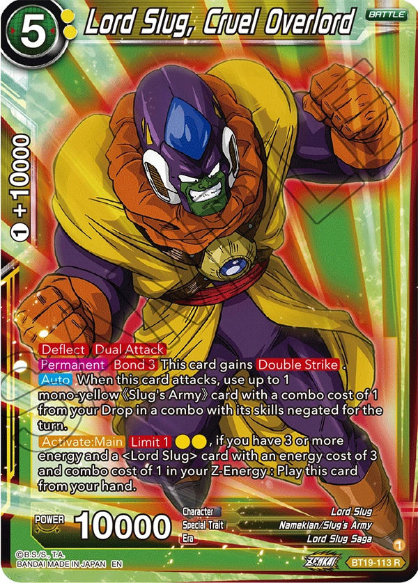 BT19-113 - Lord Slug, Cruel Overlord | DBS CG Wiki | Fandom