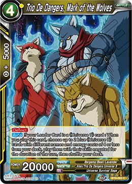 BT9-065 - Trio De Dangers, Mark of the Wolves | DBS CG Wiki | Fandom