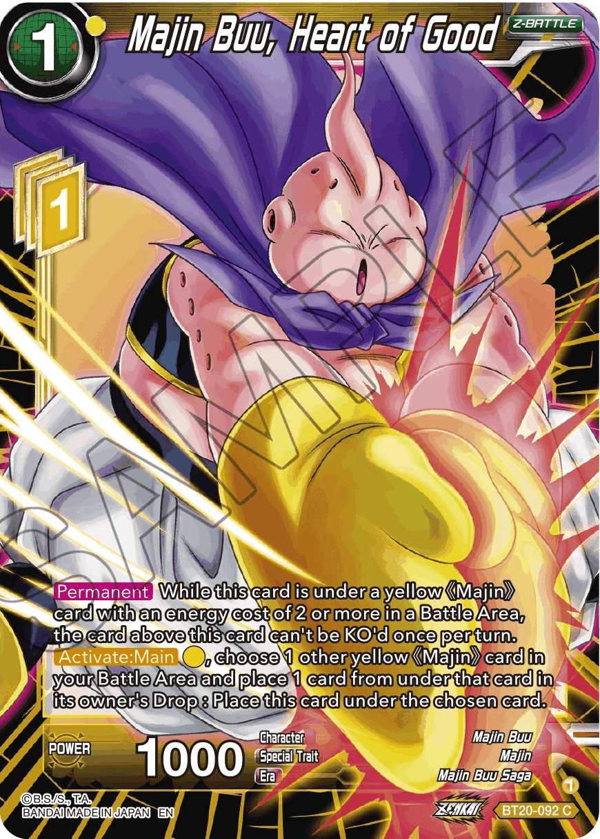 BT20-092 - Majin Buu, Heart of Good | DBS CG Wiki | Fandom