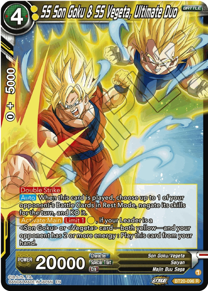 BT20-096 - SS Son Goku & SS Vegeta, Ultimate Duo | DBS CG Wiki | Fandom