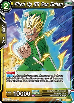 BT5-082 - Fired Up SS Son Gohan | DBS CG Wiki | Fandom