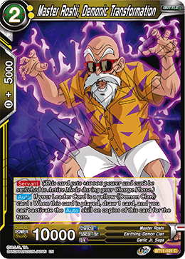 BT11-101 - Master Roshi, Demonic Transformation | DBS CG Wiki | Fandom