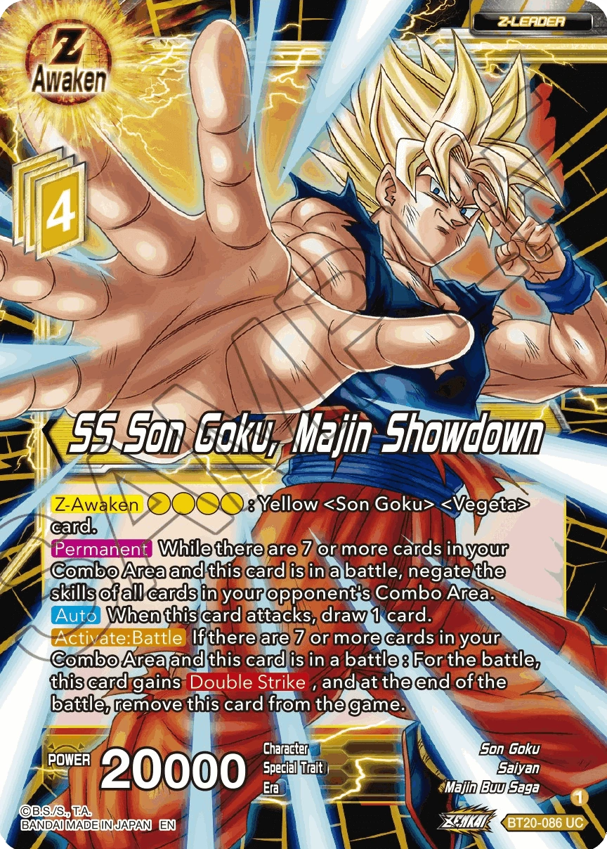 BT20-086 - SS Son Goku, Majin Showdown | DBS CG Wiki | Fandom