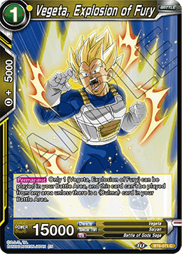 BT8-071 - Vegeta, Explosion of Fury | DBS CG Wiki | Fandom