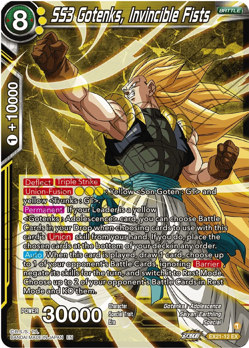 EX21-12 - SS3 Gotenks, Invincible Fists | DBS CG Wiki | Fandom