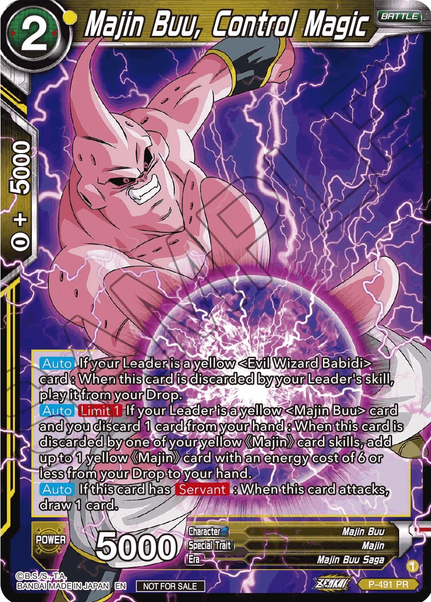 P-491 - Majin Buu, Control Magic | DBS CG Wiki | Fandom