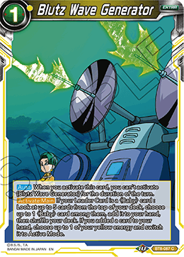 BT8-087 - Blutz Wave Generator | DBS CG Wiki | Fandom