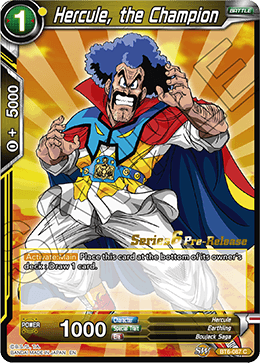 BT6-087 - Hercule, the Champion | DBS CG Wiki | Fandom