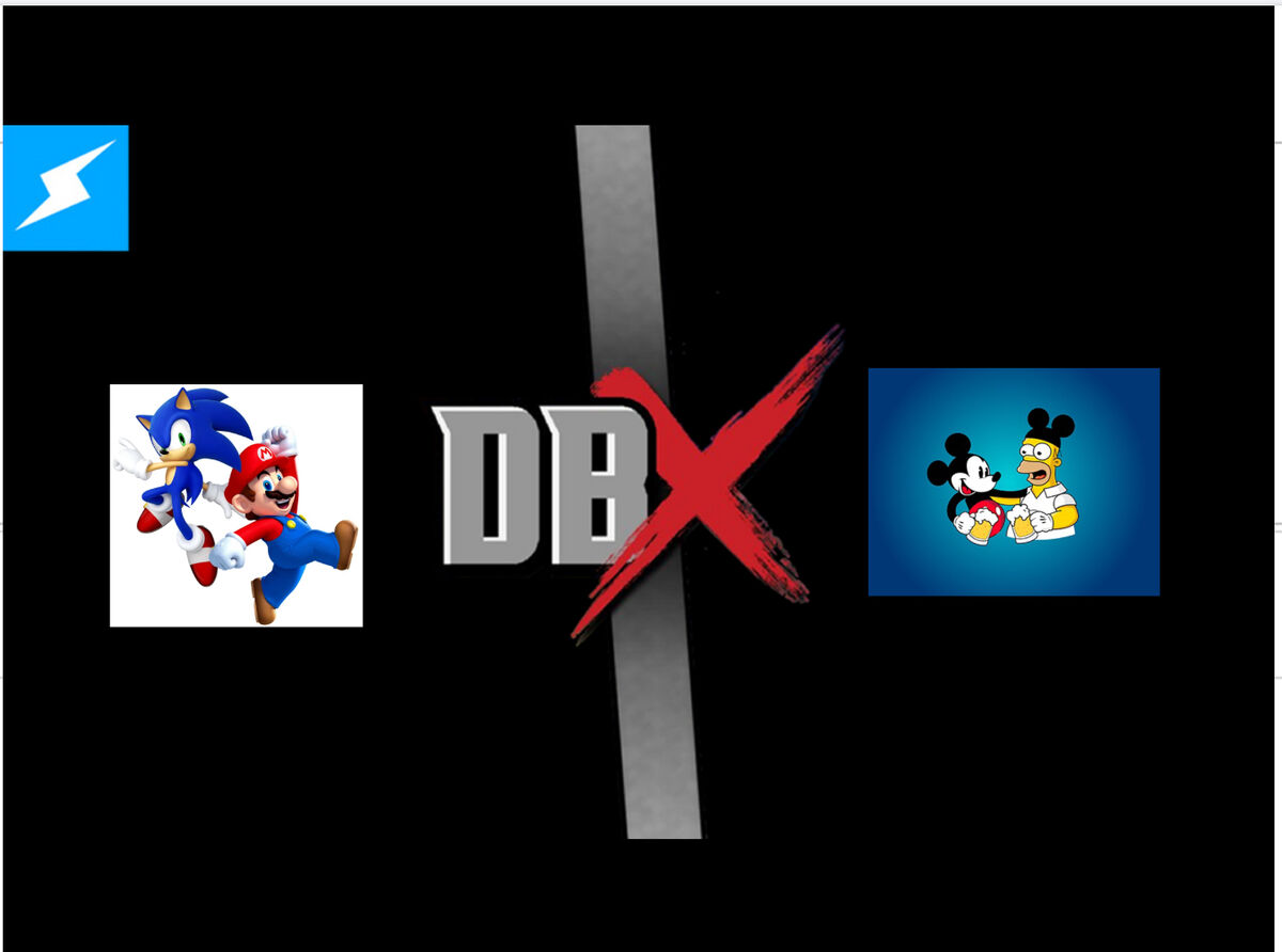 Mario And Sonic Vs Mickey And Homer Simpson Dbx Fanon Wikia Fandom