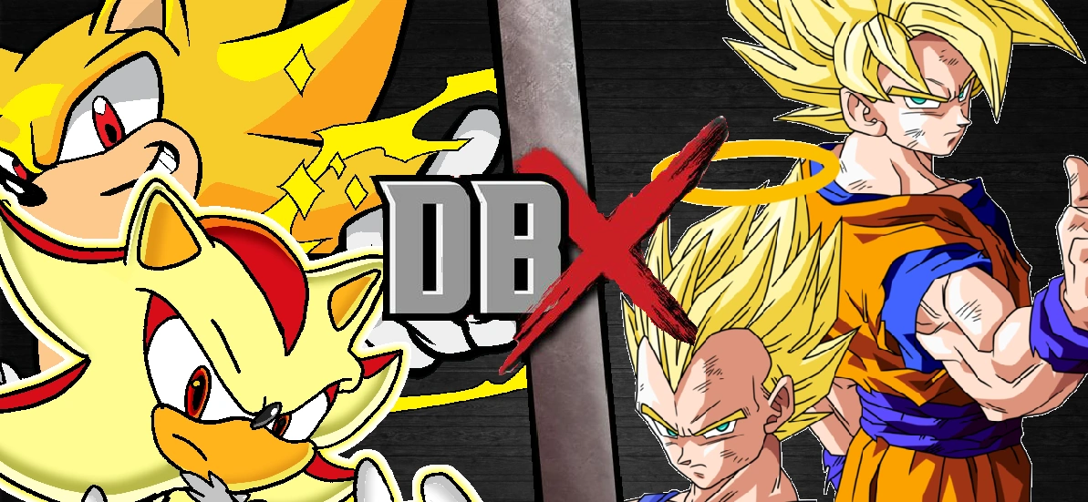 Goku and Vegeta vs Sonic and Shadow | DBX Fanon Wikia | Fandom