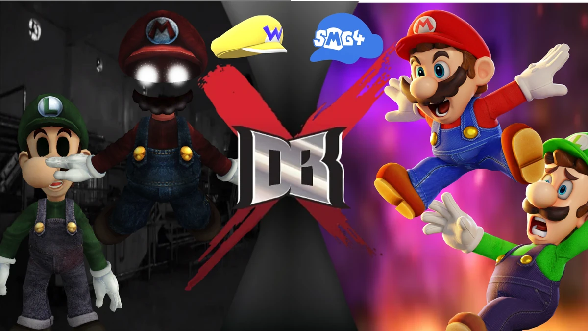 FNAW Mario and Luigi vs SMG4 Mario and Luigi | DBX Fanon Wikia | Fandom