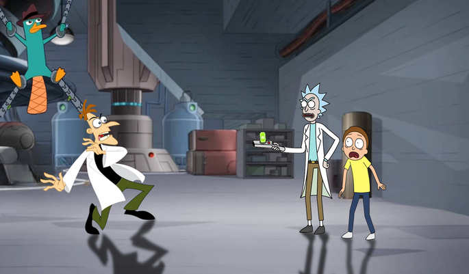 Dr Doofenshmirtz Vs Rick Sanchez Dbx Fanon Wikia Fandom