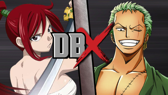 Erza Scarlet Vs Roronoa Zoro Dbx Fanon Wikia Fandom