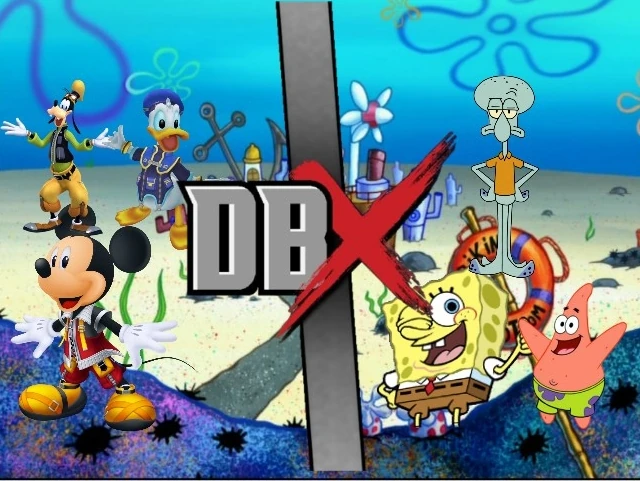 Mickey, Donald and Goofy vs. Spongebob, Squidward and Patrick | DBX ...