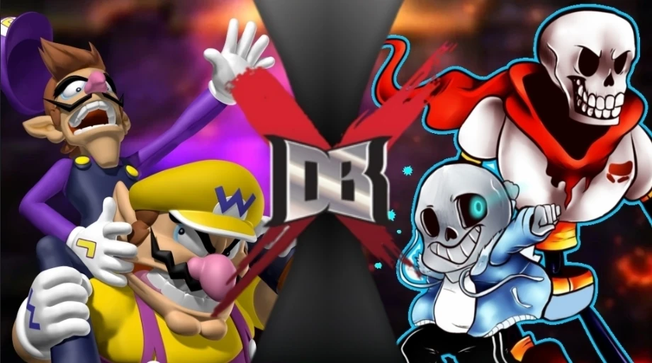 Wario and Waluigi vs Sans and Papyrus | DBX Fanon Wikia | Fandom