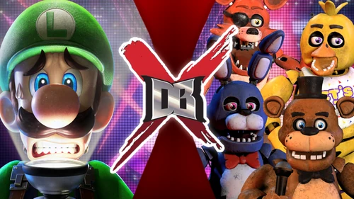 Luigi vs The Animatronics | DBX Fanon Wikia | Fandom