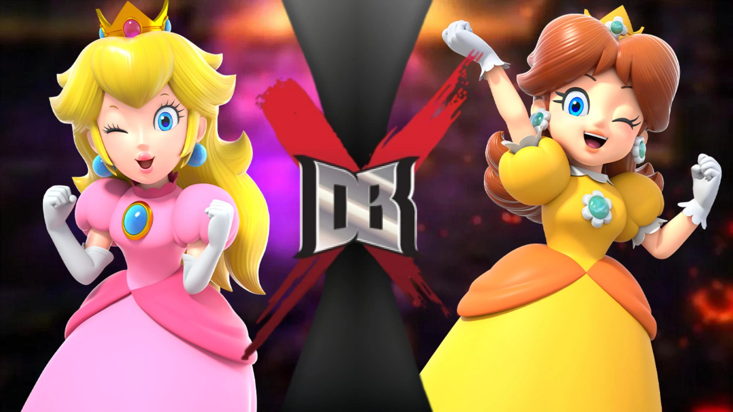 Peach And Daisy Fight