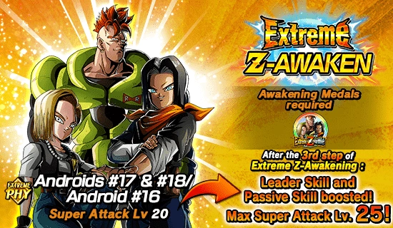 Extreme Z-Battle: The Androids' Journey Androids #17 & #18/Android #16 ...